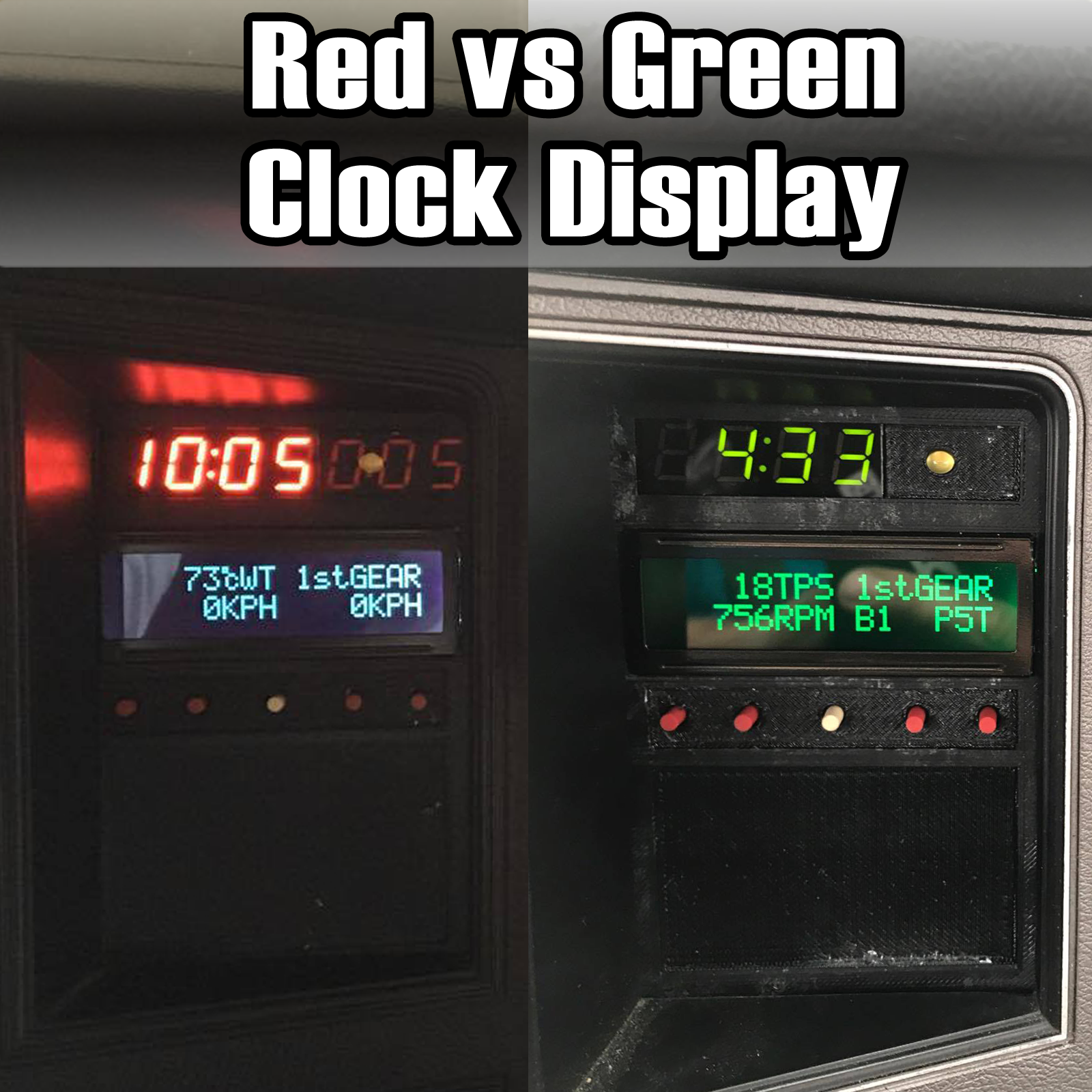 rem clock red vs green – NickInTimeDesign